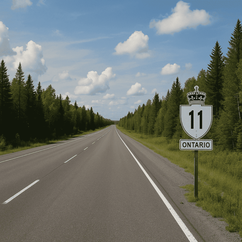 Comparison of Highway 11 and Highway 17 for Cross-Ontario Travel